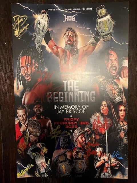 Autographed The Beginning Event Poster | ShopHOG